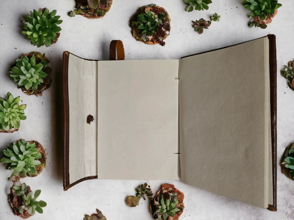 Recycled Paper Vegan Leather Journal - A6 | ONEarth 8567395418324